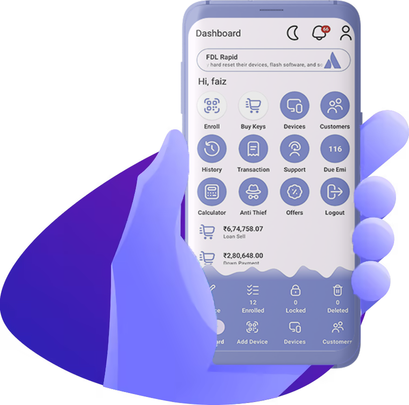 FDL Pro Finance Device Locker, Secure EMI Software